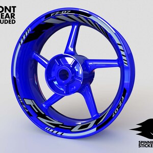 Wheel Stickers for Yamaha FZ-07 FZ07 Rim Tape Stripes Decals Graphics ...