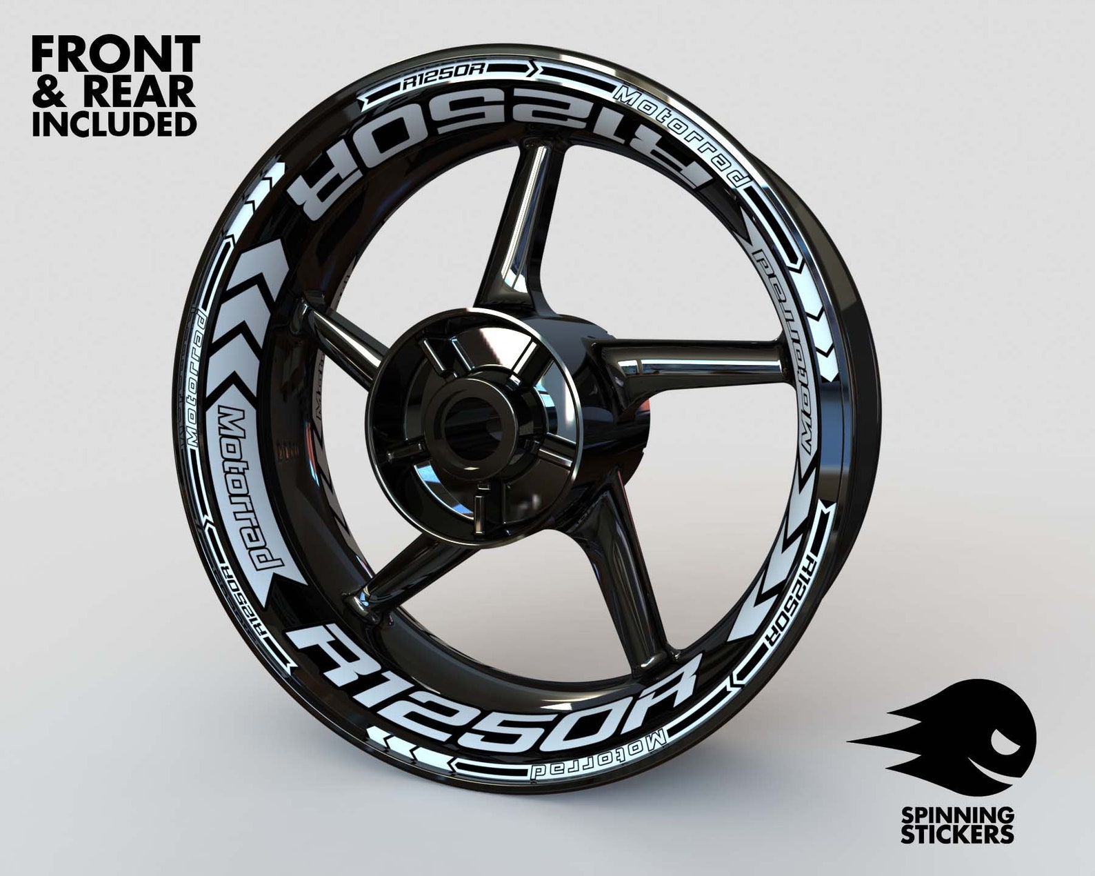 Wheel Stickers for BMW R1250R Rim Tape Motorcycle Decals Graphics 17 ...