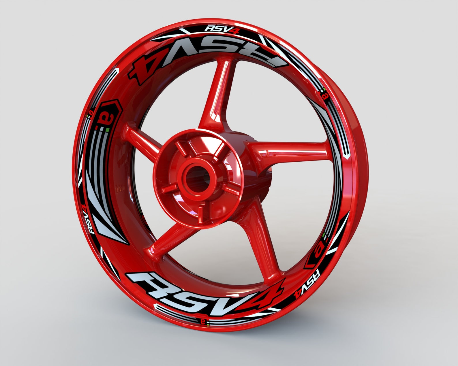 Wheel Stickers for Aprilia RSV4 Rim Tape Stripes Decals Graphics ...