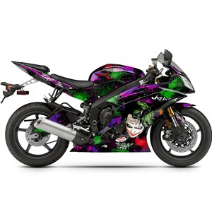 Graphic Kit for Yamaha R6 YZF-R6 2008-2021 "joker" Motorcycle Decals ...