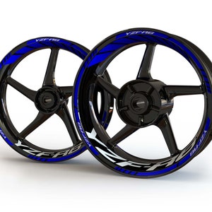 Wheel Stickers for Yamaha R6 YZF-R6 Rim Tape Stripes Decals Graphics ...