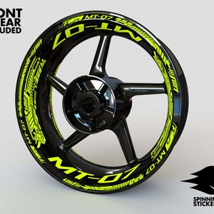 Wheel Stickers for Yamaha MT-07 MT07 Rim Tape Motorcycle Decals ...