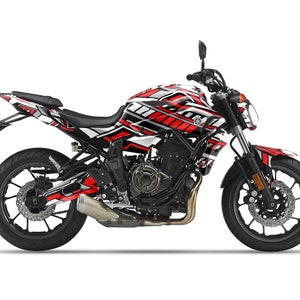 Graphic Kit for Yamaha MT-07 MT07 2014-2020 "steel Stripes" Motorcycle ...