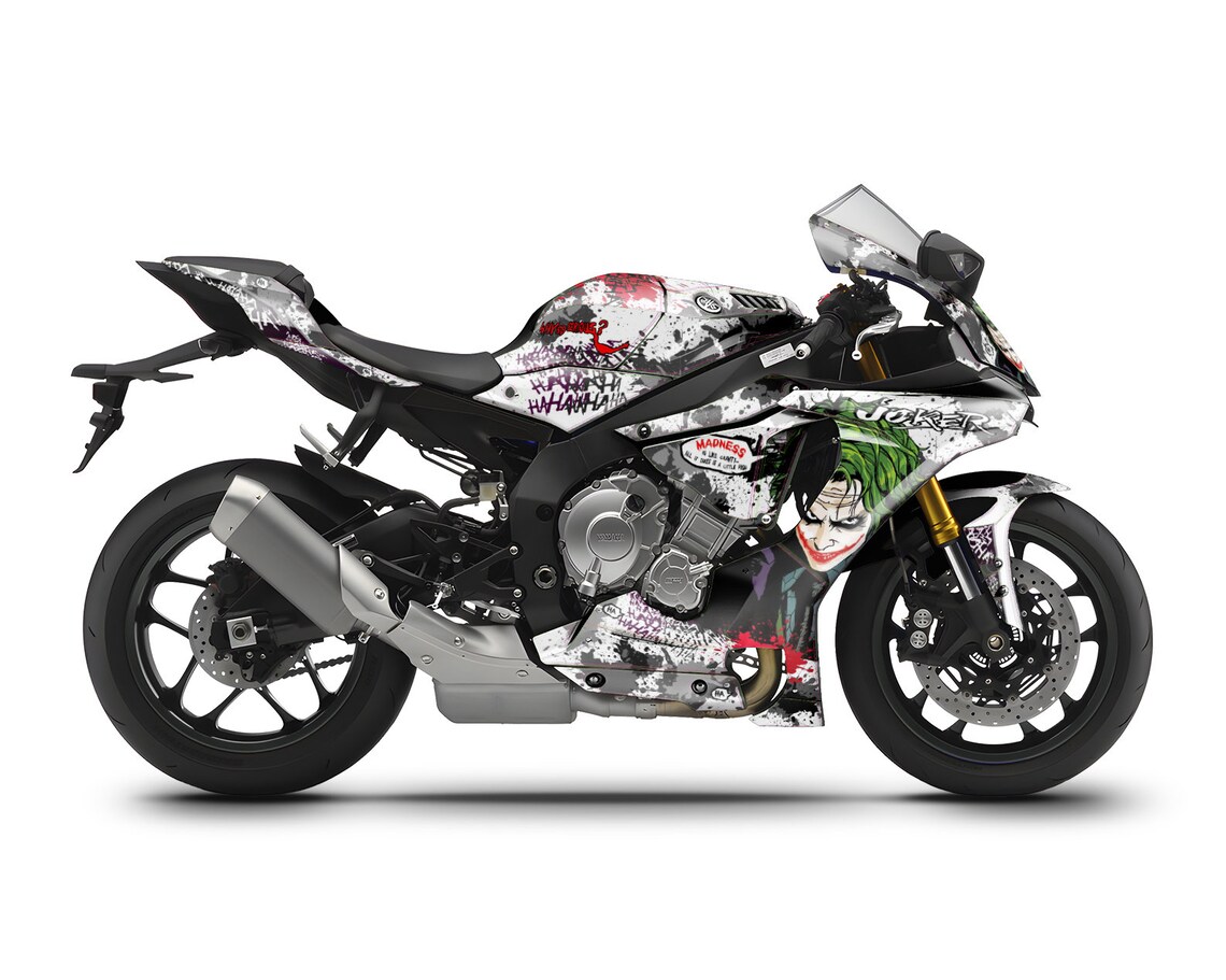 Graphic Kit for Yamaha R1 YZF-R1 2009-2023 "joker" Motorcycle Decals ...