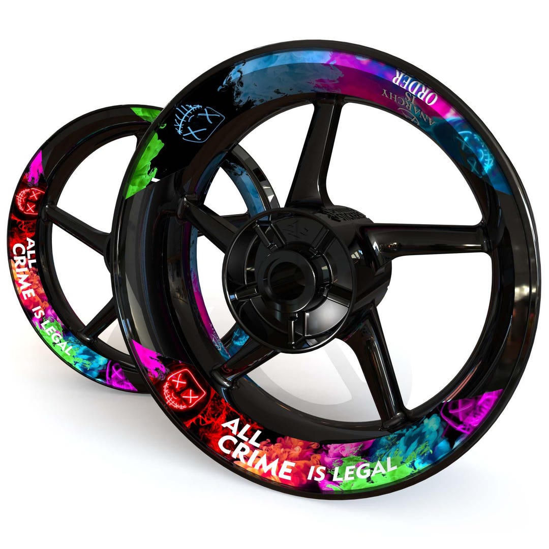 Wheel Stickers "purge" Stickers Decals Stripes Graphics Liserets ...