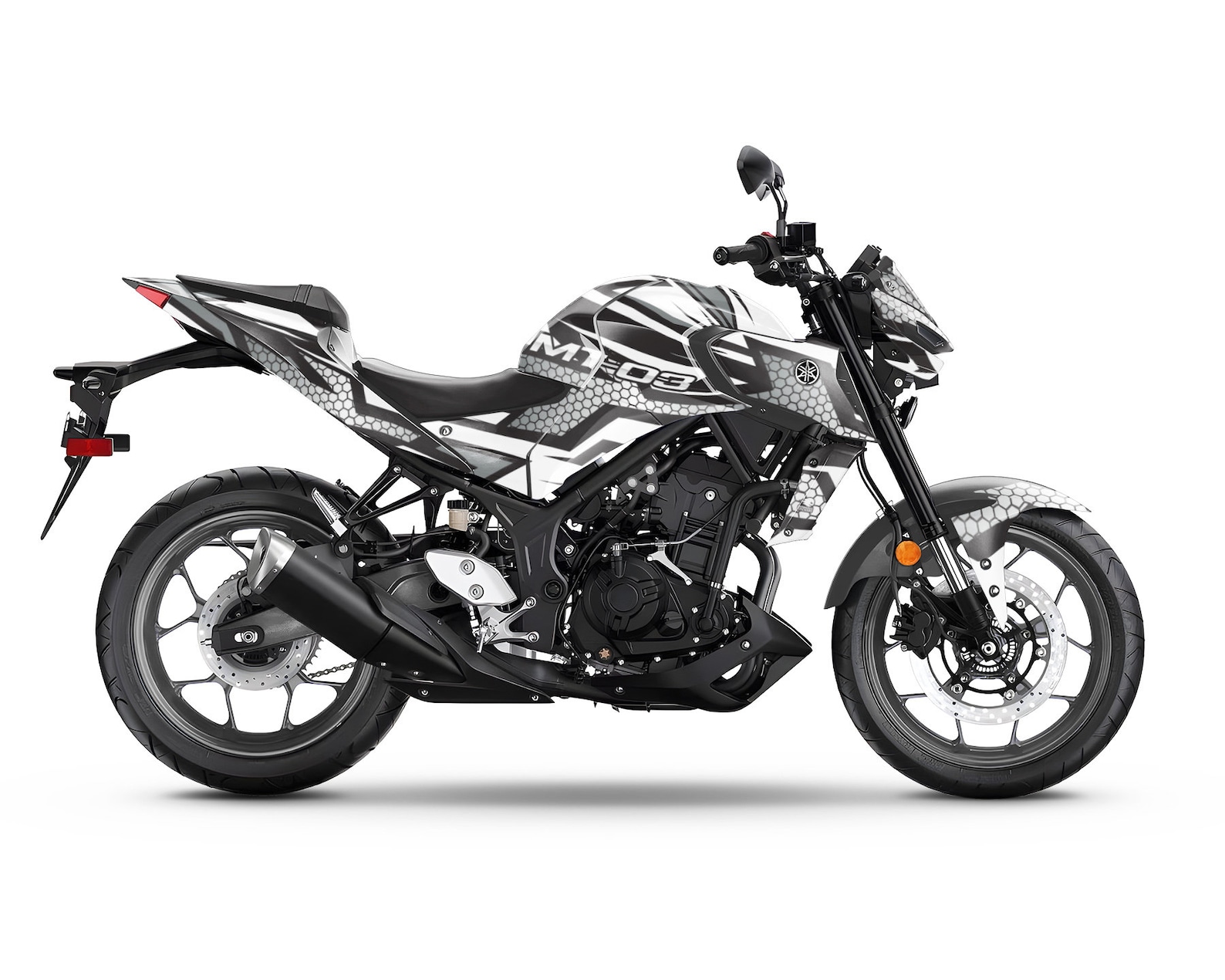 Graphic Kit for Yamaha MT-03 MT03 2015-2023 "hexagon" Motorcycle Decals ...