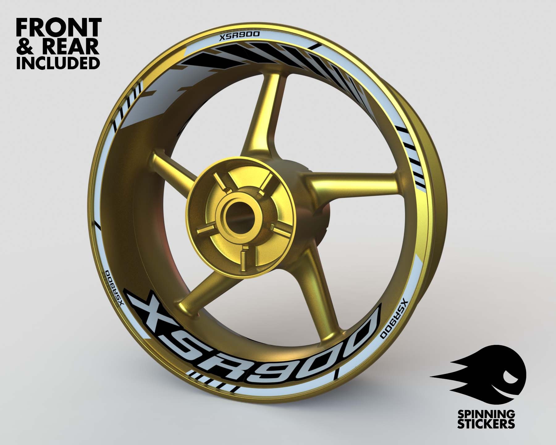 Wheel Stickers for Yamaha XSR900 Rim Stickers Decals Tape Stripes ...