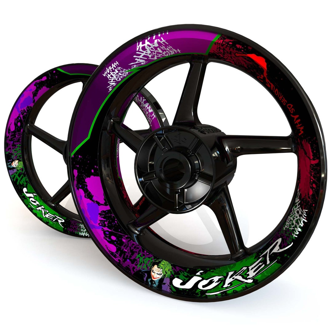 Wheel Stickers JOKER Rim Stickers Decals Tape Stripes Graphics Liserets ...