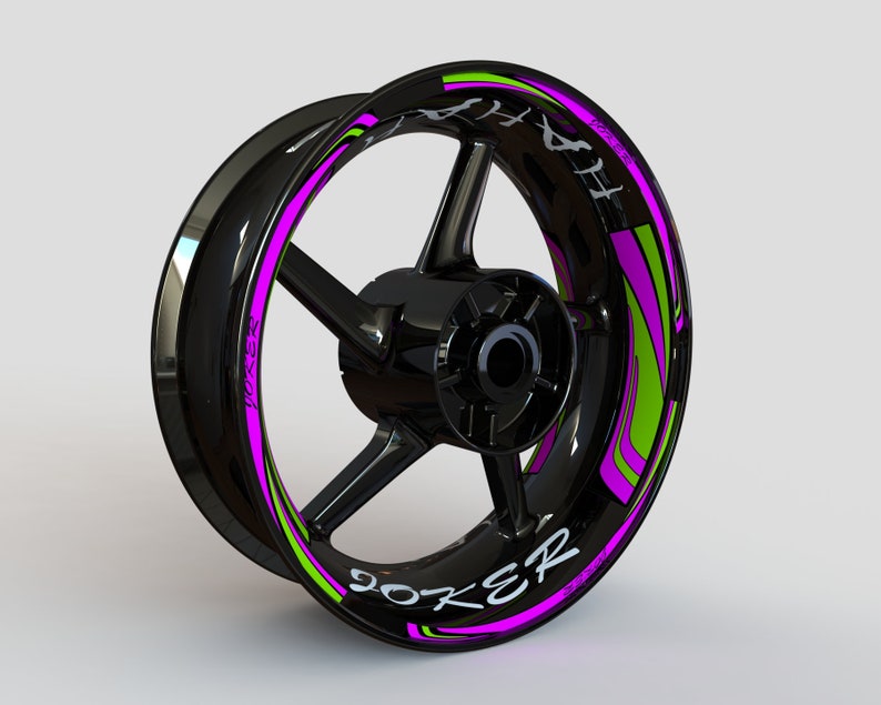 Wheel Stickers JOKER HAHAH Rim Tape Motorcycle Decals Graphics 17 ...