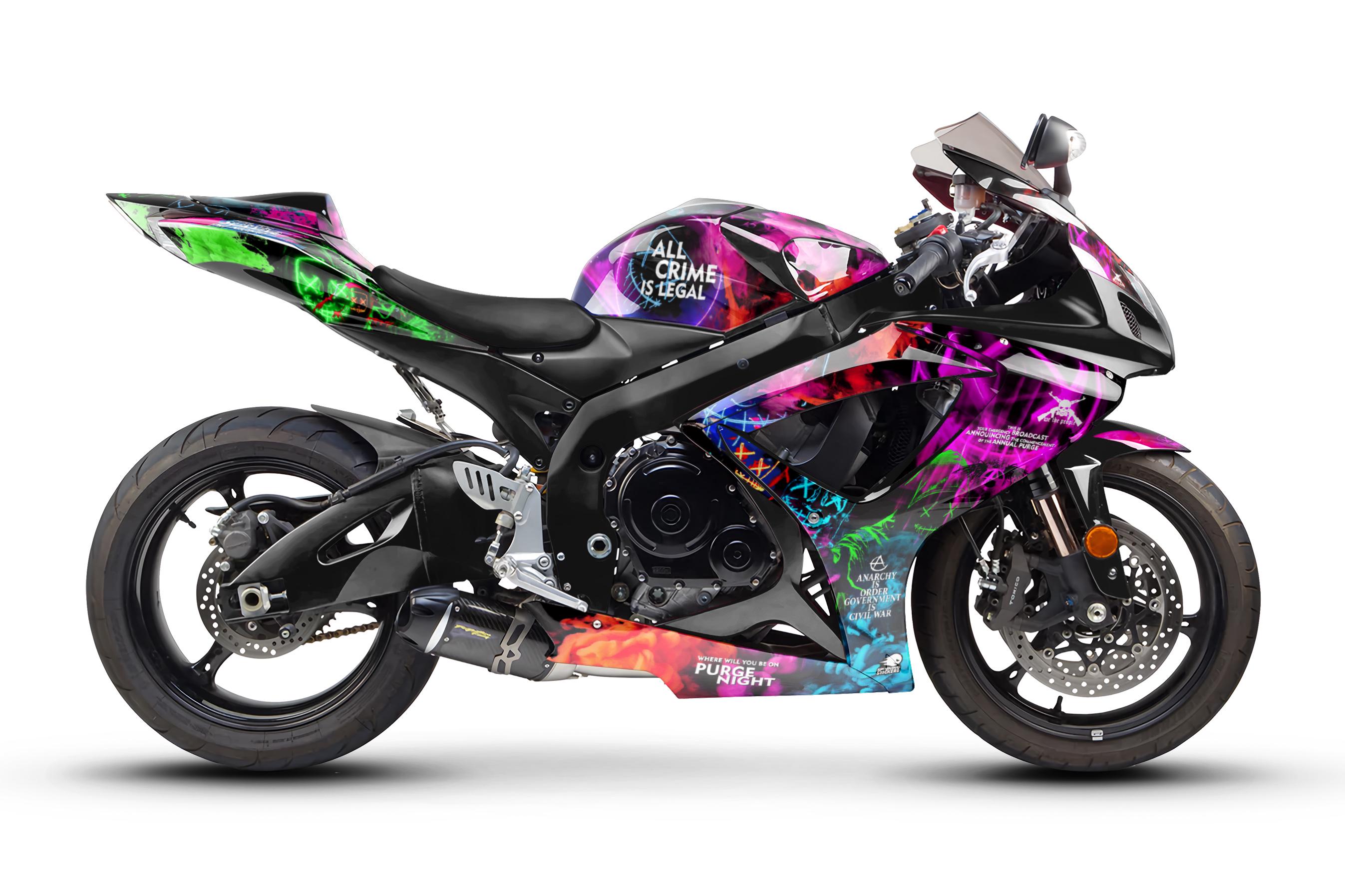 Graphic Kit for Suzuki GSXR GSX-R 600 "purge" 2006-2007 Motorcycle ...