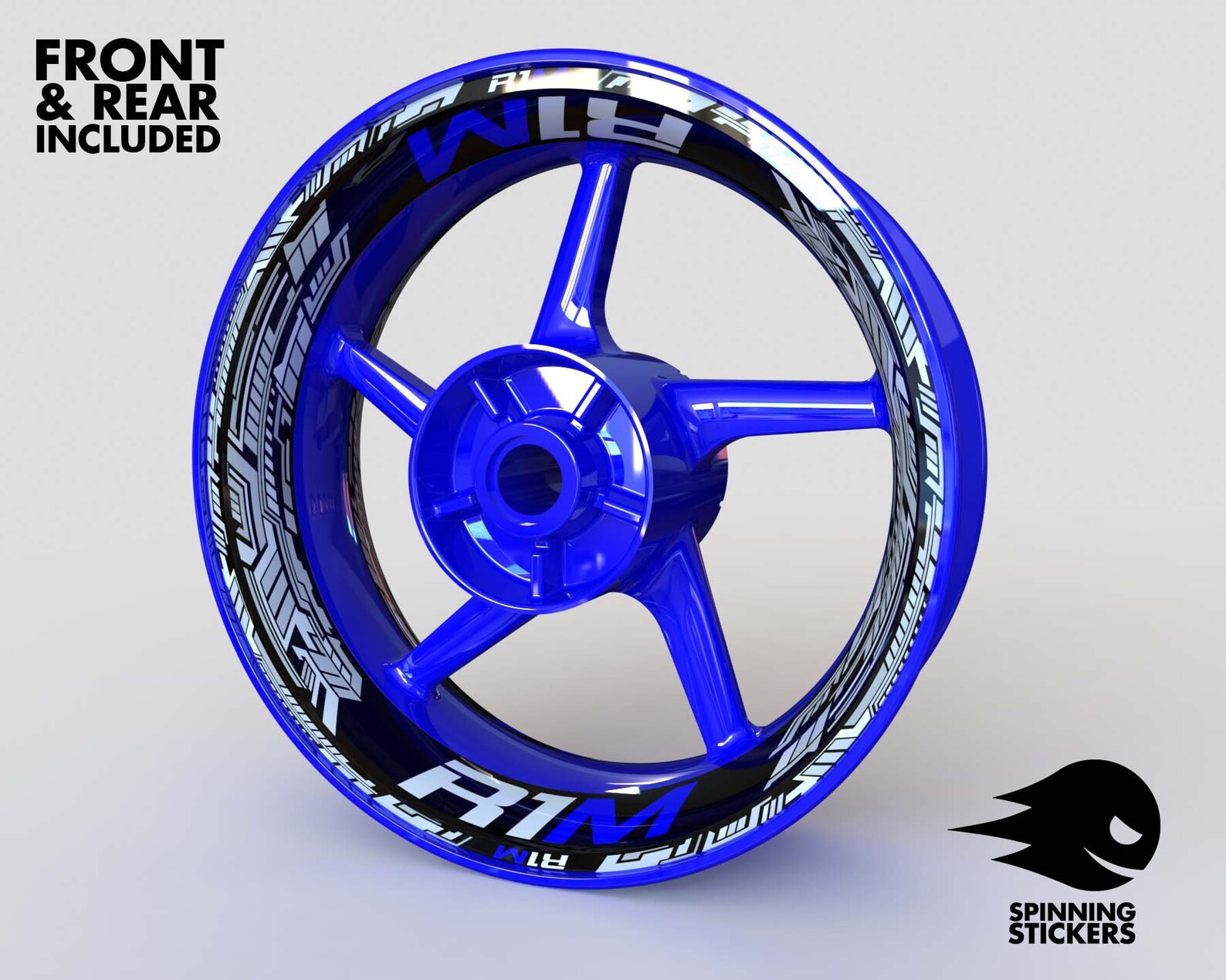 Wheel Stickers for Yamaha R1M YZF-R1M Rim Tape Motorcycle Decals ...