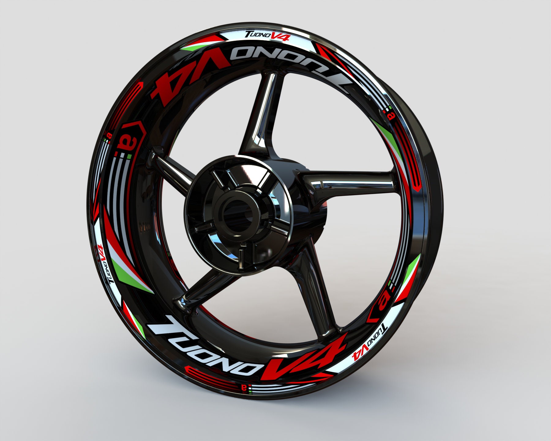 Wheel Stickers for Aprilia Tuono V4 Rim Tape Stripes Decals Graphics ...