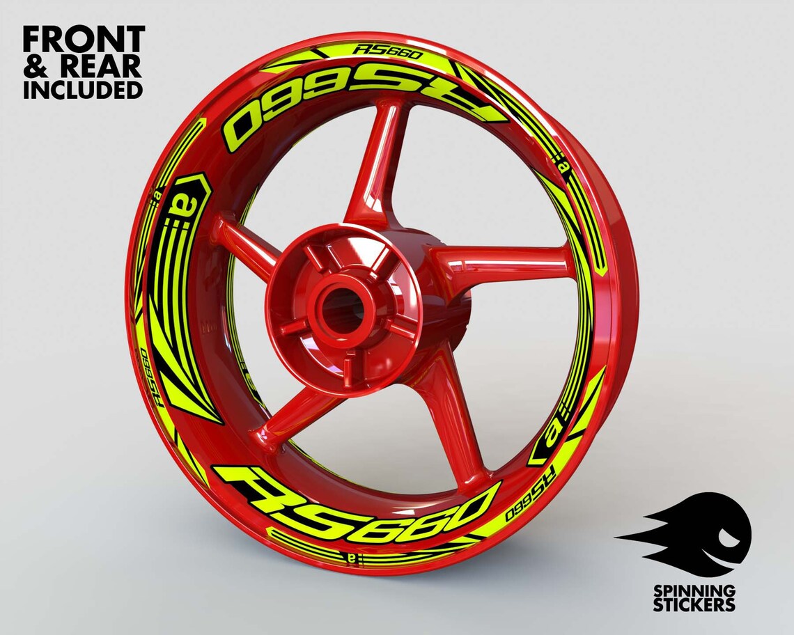 Wheel Stickers for Aprilia RS660 Rim Tape Stripes Decals Graphics ...