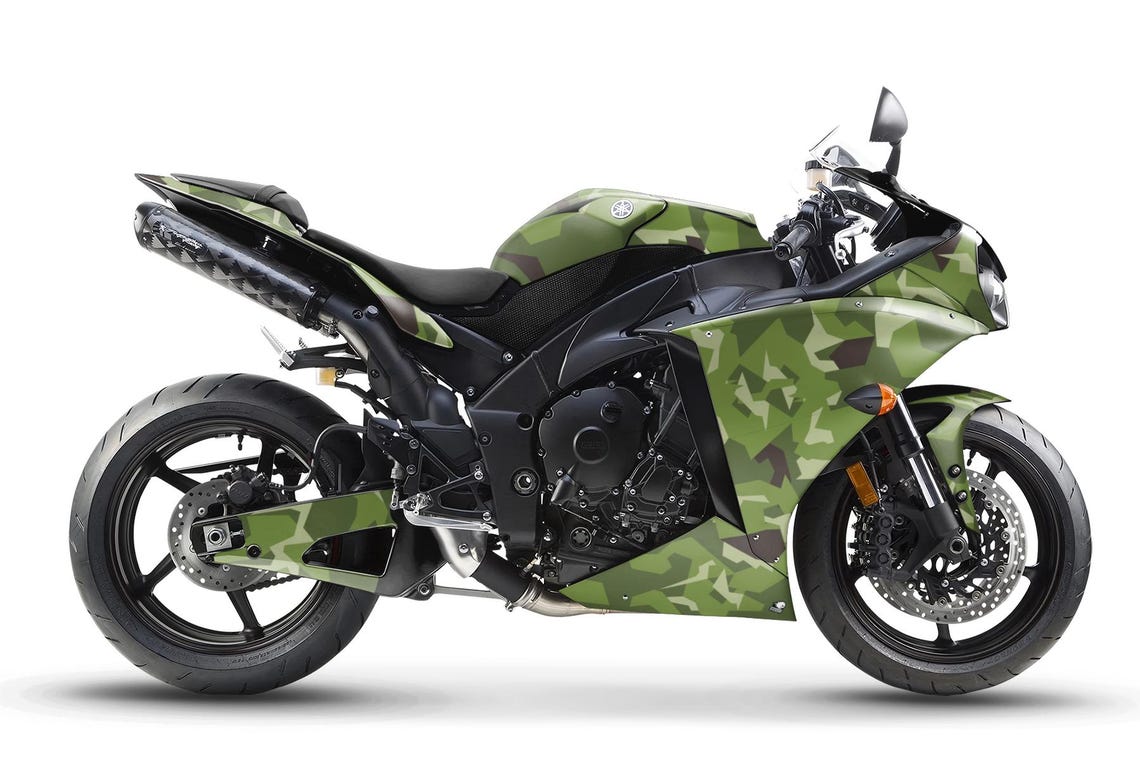 Graphic Kit for Yamaha R1 YZF-R1 2009-2014 "camo" Motorcycle Decals ...