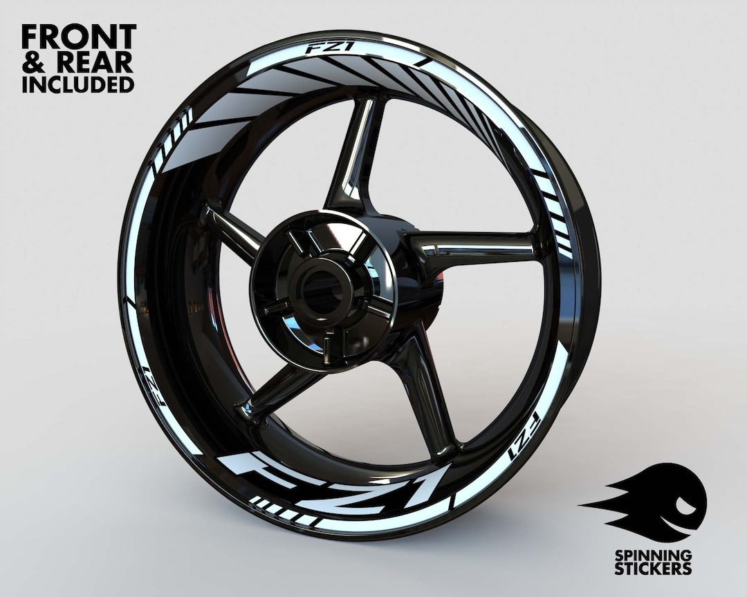 Wheel Stickers for Yamaha FZ1 FZ FAZER 1000 Rim Stickers Decals Tape ...