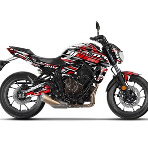 Graphic Kit for Yamaha MT-07 MT07 2014-2020 "steel Stripes" Motorcycle ...