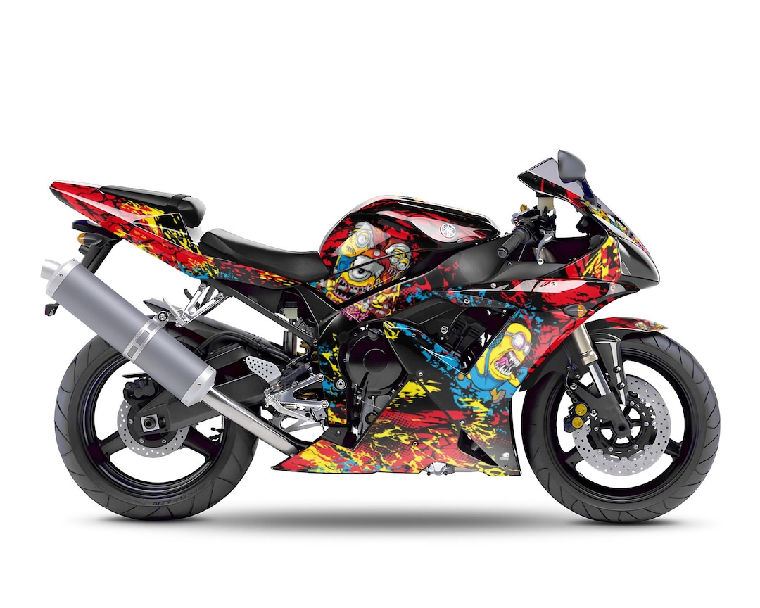 Graphic Kit for Yamaha R1 YZF-R1 2002-2003 "frantic" Motorcycle Decals ...