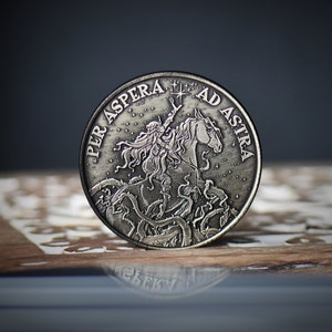 Per Aspera Ad Astra Coin EDC Reminder Challenge Coin Gift for Her ...