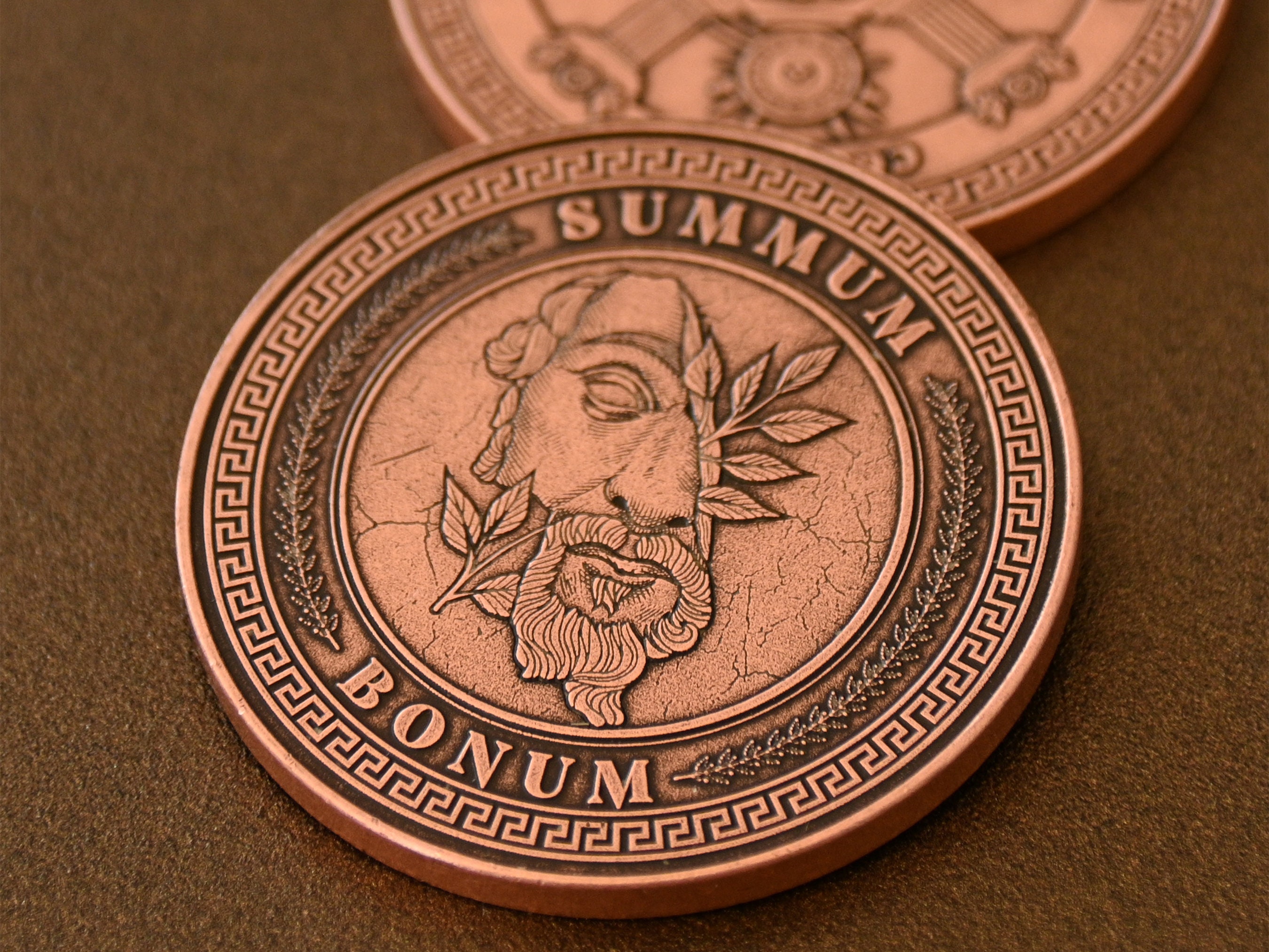 Stoic Virtues Coin Stoicism Philosophy Stoic Philosophy | Etsy