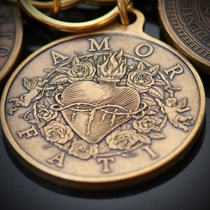 Amor Fati Key Tag| Daily Stoic Philosophy | Motivational Keychain Stoic ...