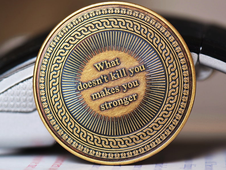 Wise Quotes Coin Reminder Coin Every Day Carry EDC Coin | Etsy