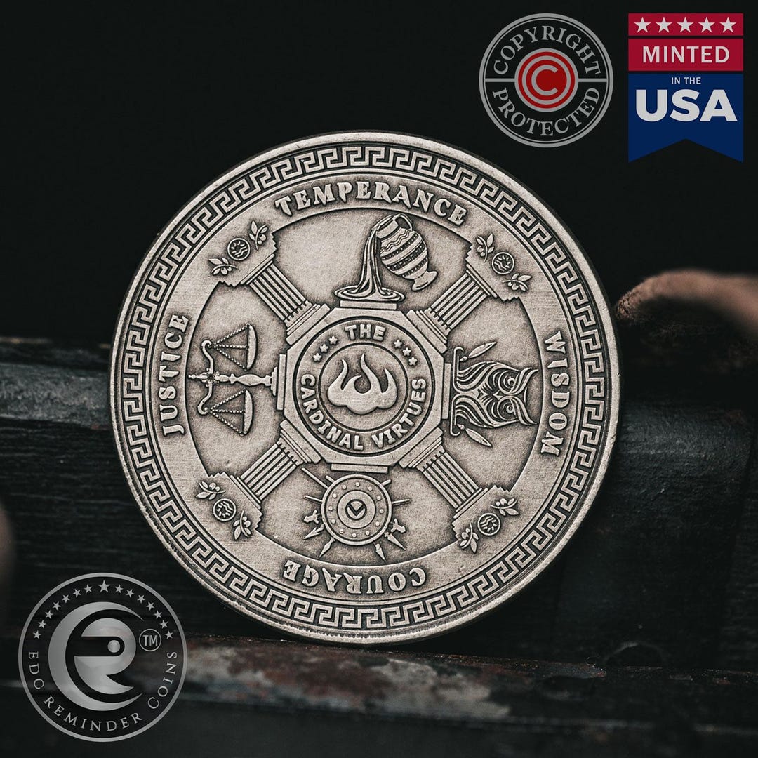 Stoic Virtues Coin| Stoicism | Stoic Philosophy | Dailystoic ...