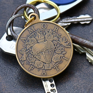 Amor Fati Key Tag| Daily Stoic Philosophy | Motivational Keychain Stoic ...