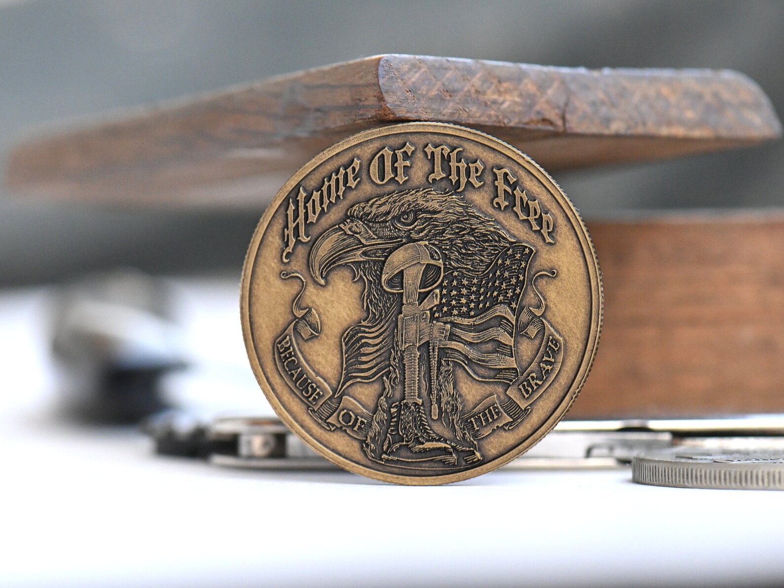 Patriotic Coin | US Veteran Military Challenge Coin | American Eagle ...