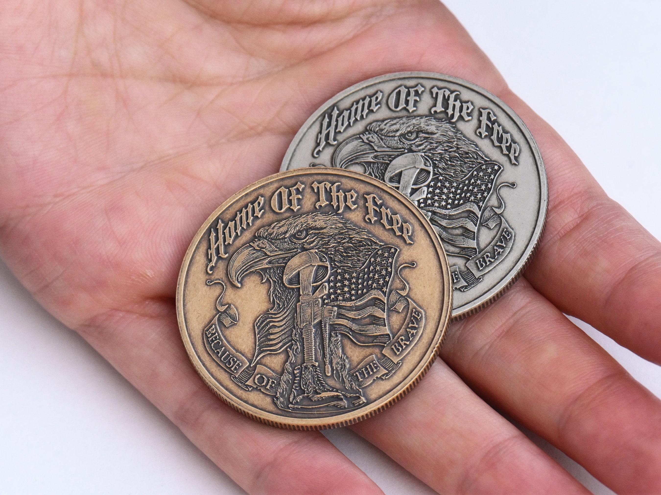 Patriotic Coin | US Veteran Military Challenge Coin | American Eagle ...