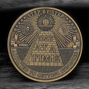Addiction Coin | EDC Reminder Coins | Recovery Coin Medallion ...
