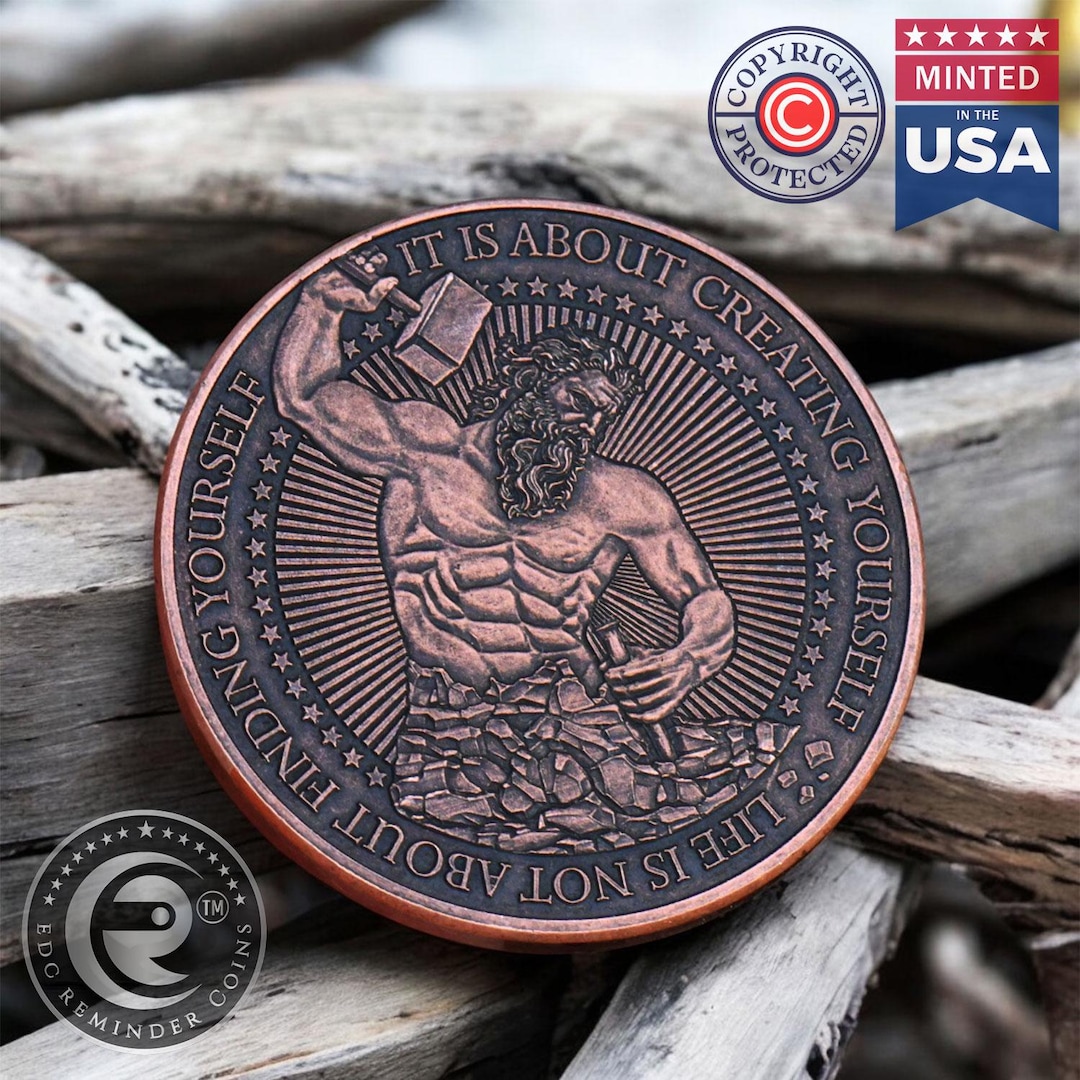 Metamorphosis Coin | EDC Reminder Coins | Reminder Motto Medallion ...