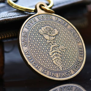 Amor Fati Key Tag| Daily Stoic Philosophy | Motivational Keychain Stoic ...