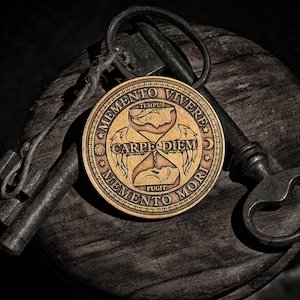 Carpe Diem Coin | Daily Stoic Coin | Memento Mori Bronze Challenge Coin ...