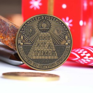 Addiction Coin EDC Reminder Coins Recovery Coin Medallion Serenity Gift ...