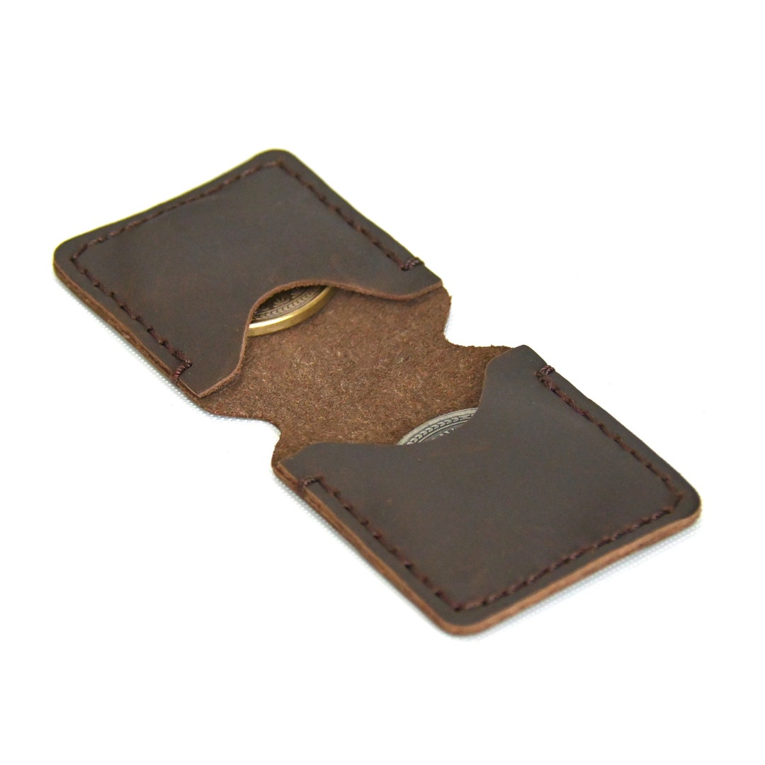 Pouch for 2 Edc Reminder Coins Leather EDC Double Coin Holder Edc ...