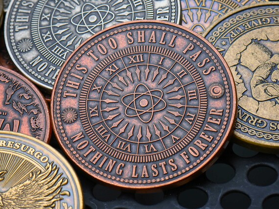 This Too Shall Pass Challenge Coin Copper Coins Everyday - Etsy