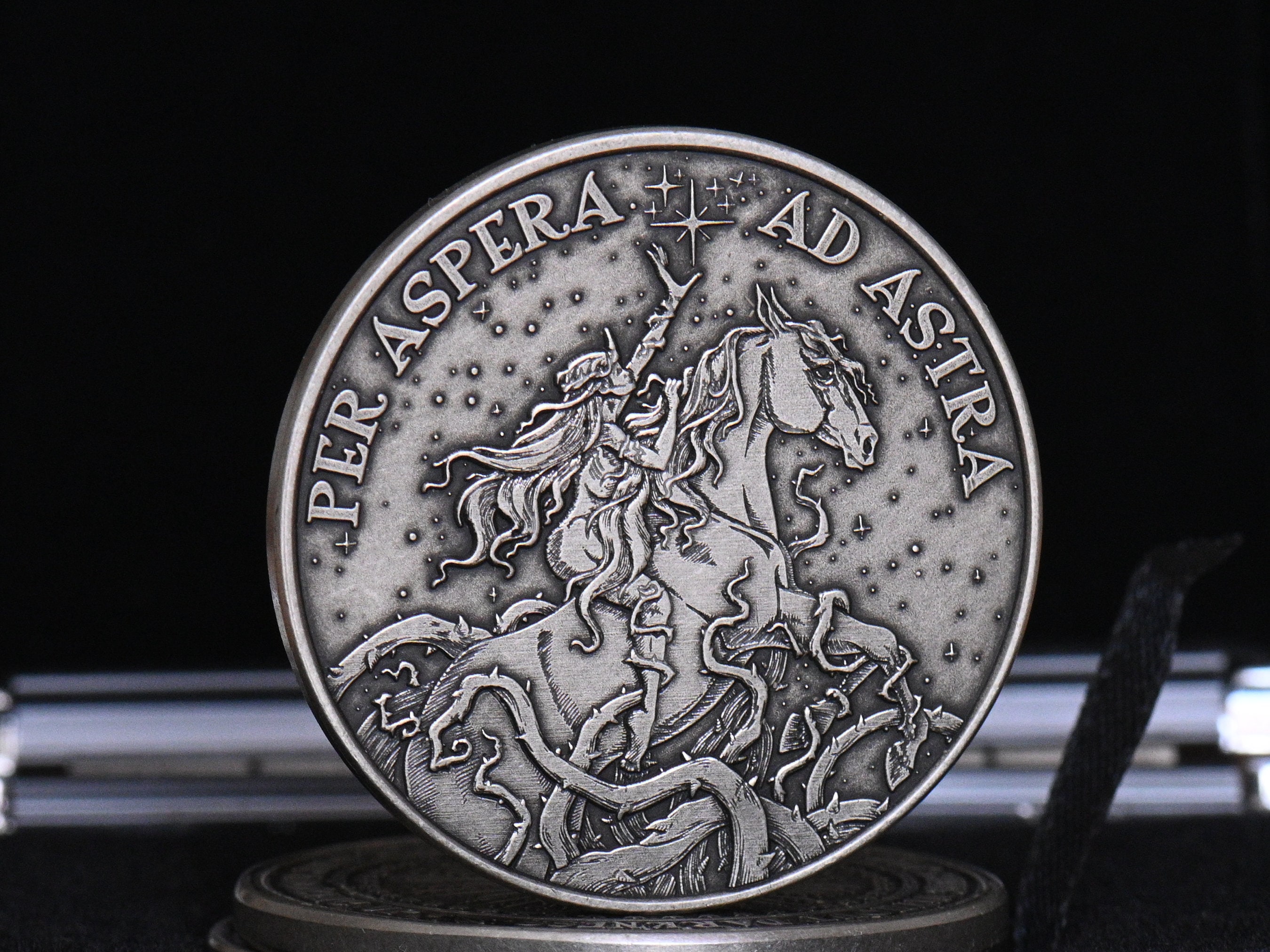 Per Aspera Ad Astra Coin EDC Reminder Challenge Coin - Etsy Canada