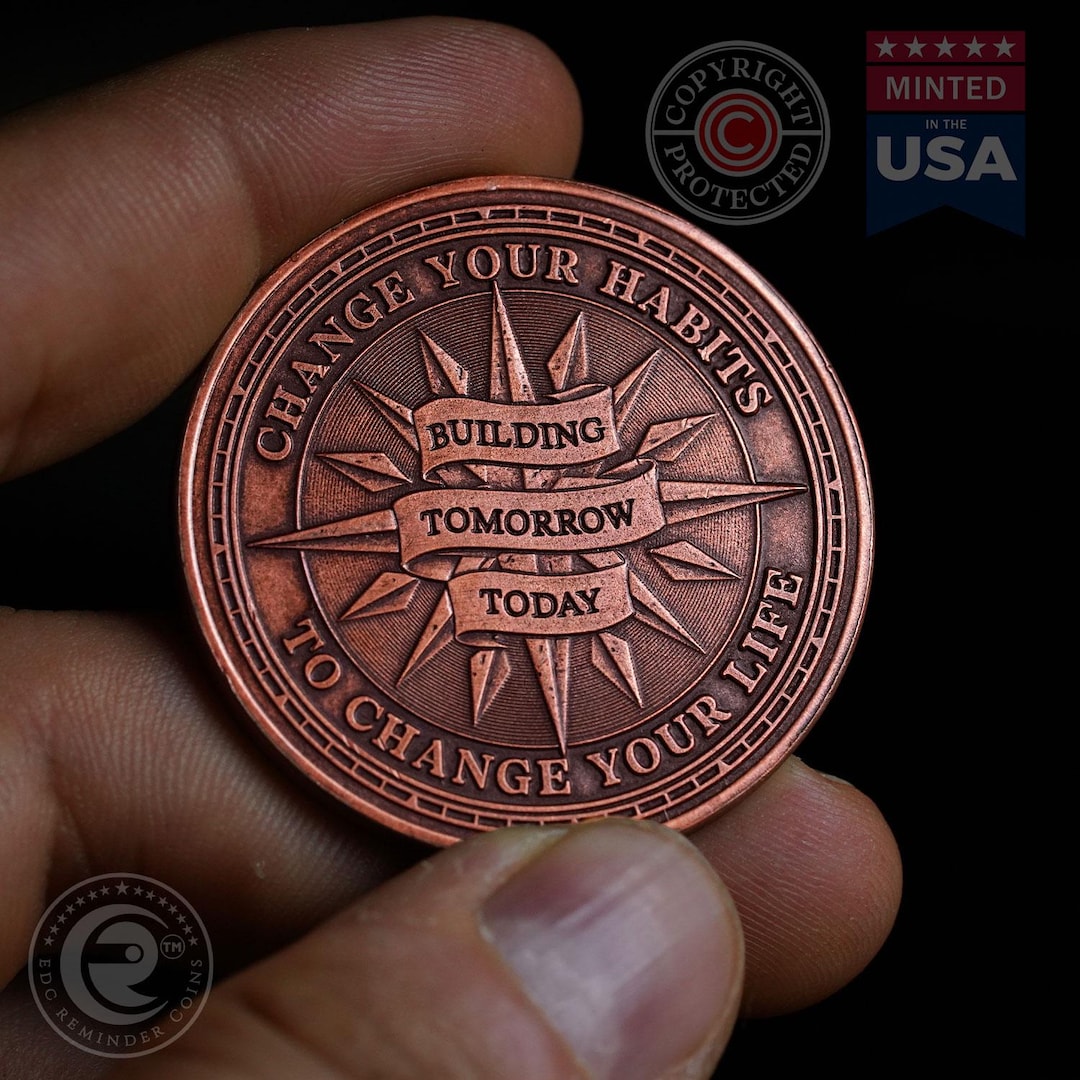 Habit Transformation Coin EDC Reminder Coins Everyday Carry ...