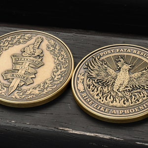 Phoenix Coin| EDC Reminder Challenge Coin | Phoenix Bird Fire Rising ...