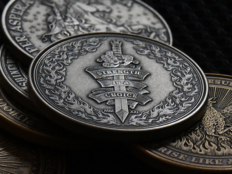 Phoenix Coin| EDC Reminder Challenge Coin | Phoenix Bird Fire Rising ...