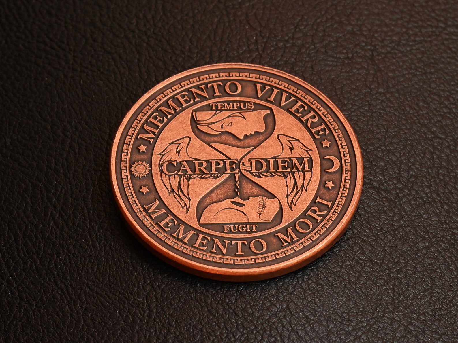 Carpe Diem Coin Daily Stoic Memento Mori / Vivere Coin | Etsy