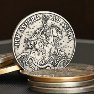 Per Aspera Ad Astra Coin | EDC Reminder Challenge Coin | Through the ...