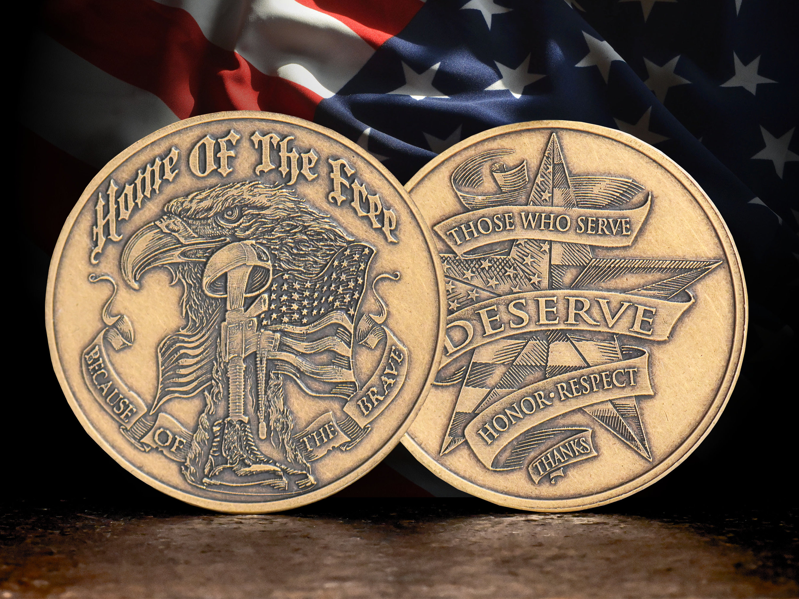 Patriotic Coin | US Veteran Military Challenge Coin | American Eagle ...