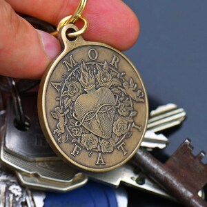 Amor Fati Key Tag| Daily Stoic Philosophy | Motivational Keychain Stoic ...