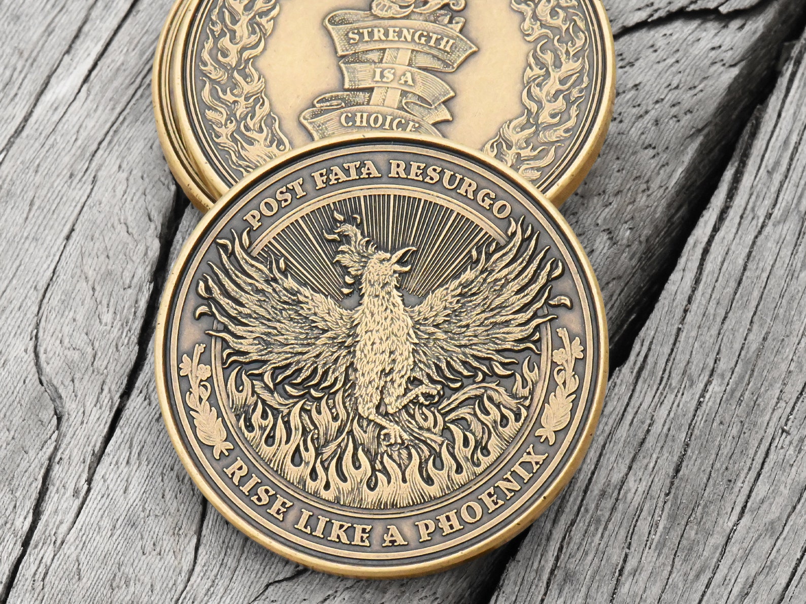 Phoenix Coin EDC Reminder Challenge Coin Phoenix Bird Fire | Etsy