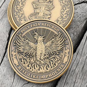 Phoenix Coin| EDC Reminder Challenge Coin | Phoenix Bird Fire Rising ...
