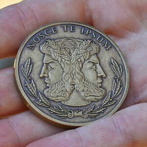 Know Thyself Coin | EDC Reminder Coins | Brass Challenge Coins | Daily ...
