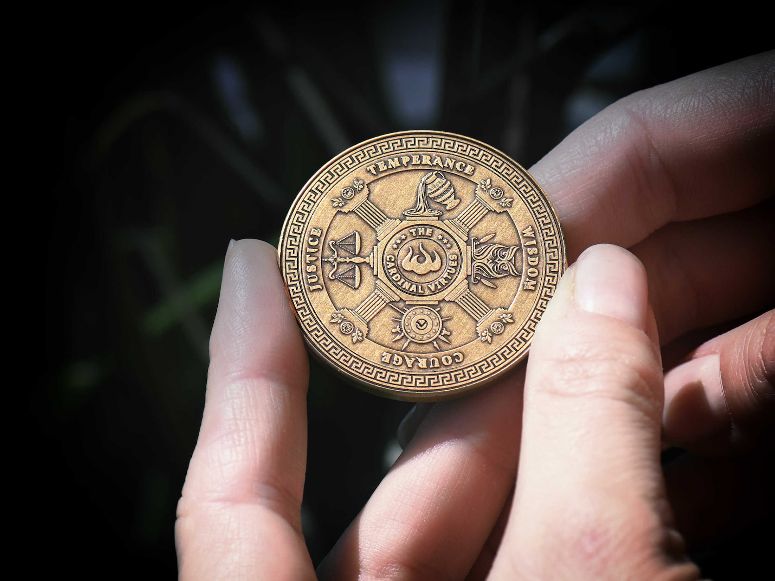 Stoic Virtues Coin Stoicism Philosophy Stoic Philosophy - Etsy