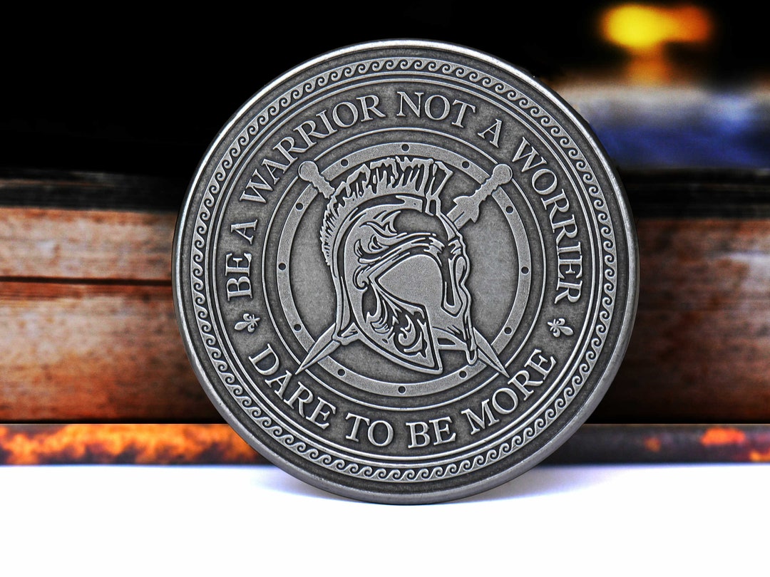 Warrior Mindset Coin | Daily EDC Reminder Coin | Military Challenge ...