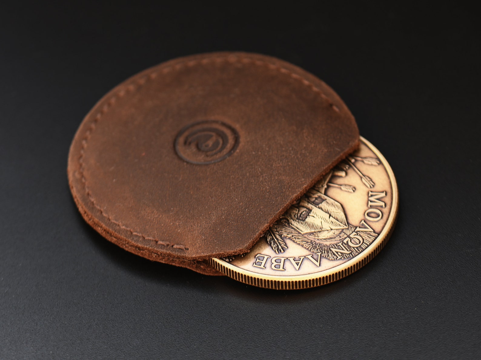 Coin Sleeve | Leather Coin Sleeve | Coin Holder | Coin Slip | Leather ...